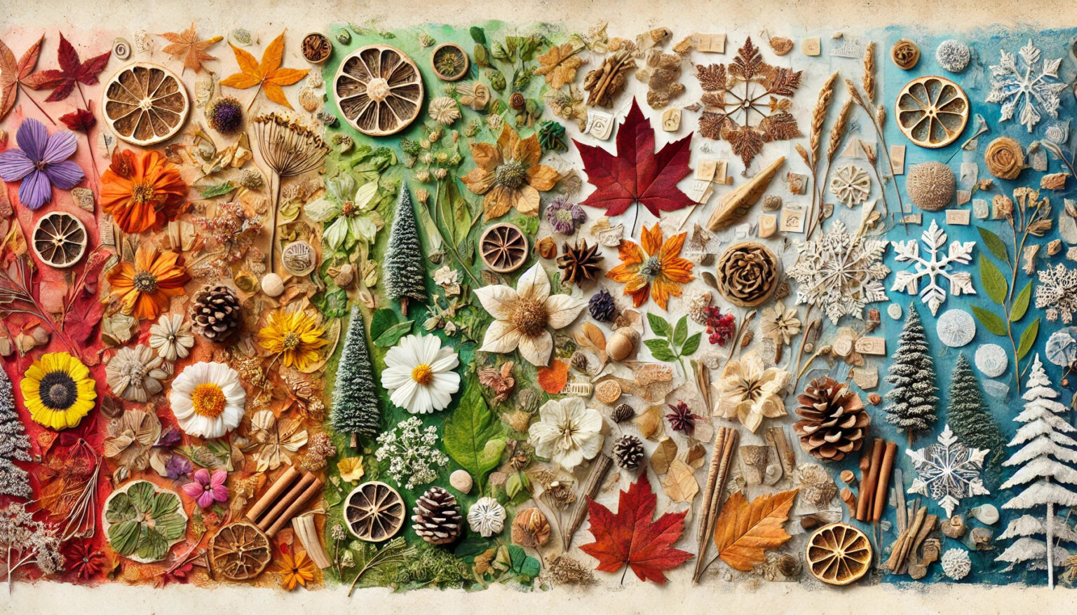 Seasonal Collage Projects Crafting with Nature's Elements: Creative ...